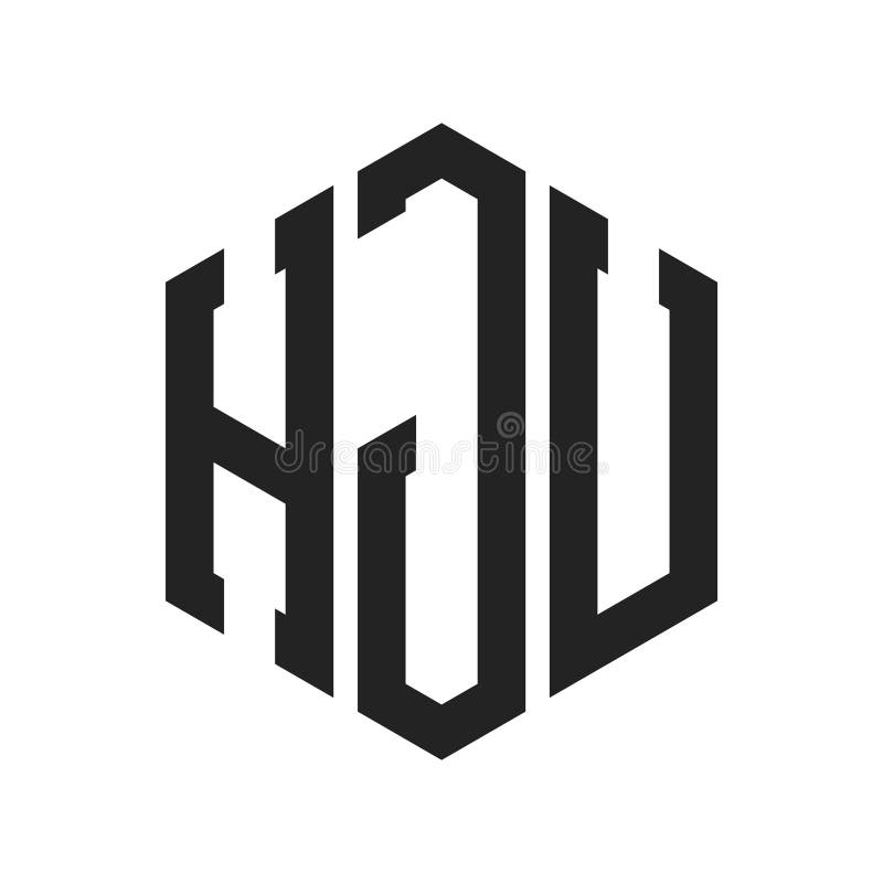 HJU Logo Design. Initial Letter HJU Monogram Logo Using Hexagon Shape ...
