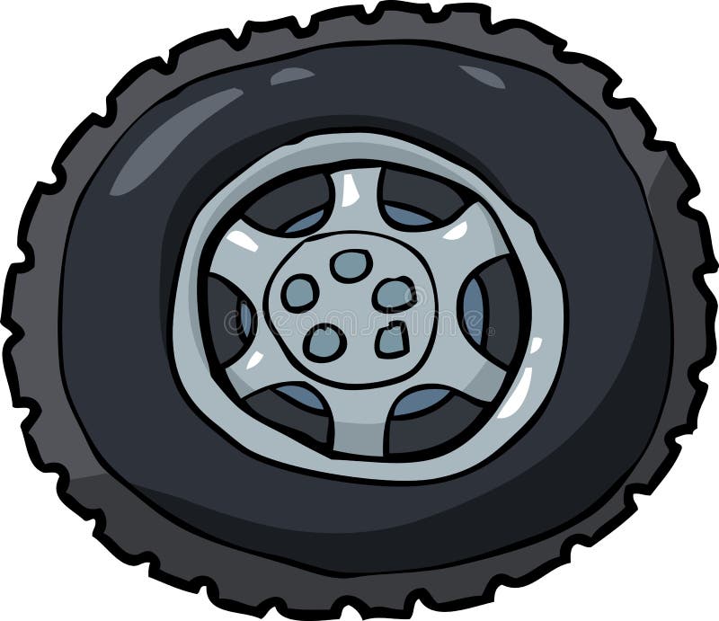 Hjul och gummihjul vektor illustrationer. Illustration av klotter ...