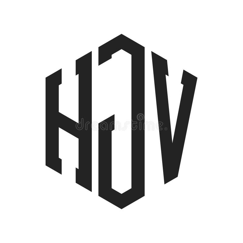 HJV Logo Design. Initial Letter HJV Monogram Logo Using Hexagon Shape ...