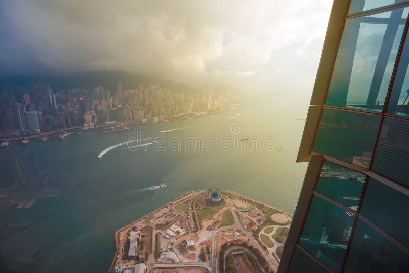 Hk construction stock image. Image of exterior, aerial - 85723171
