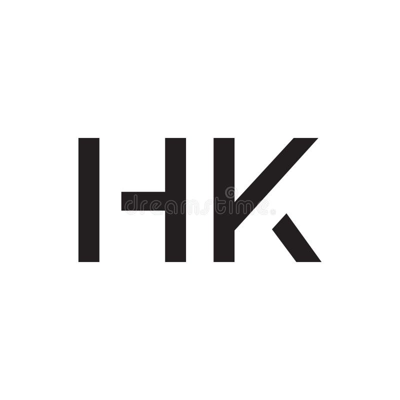 HK Logo Letter Vector Template Design Illustration Stock Illustration ...