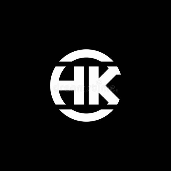 HK Logo Monogram Isolated on Circle Element Design Template Stock ...