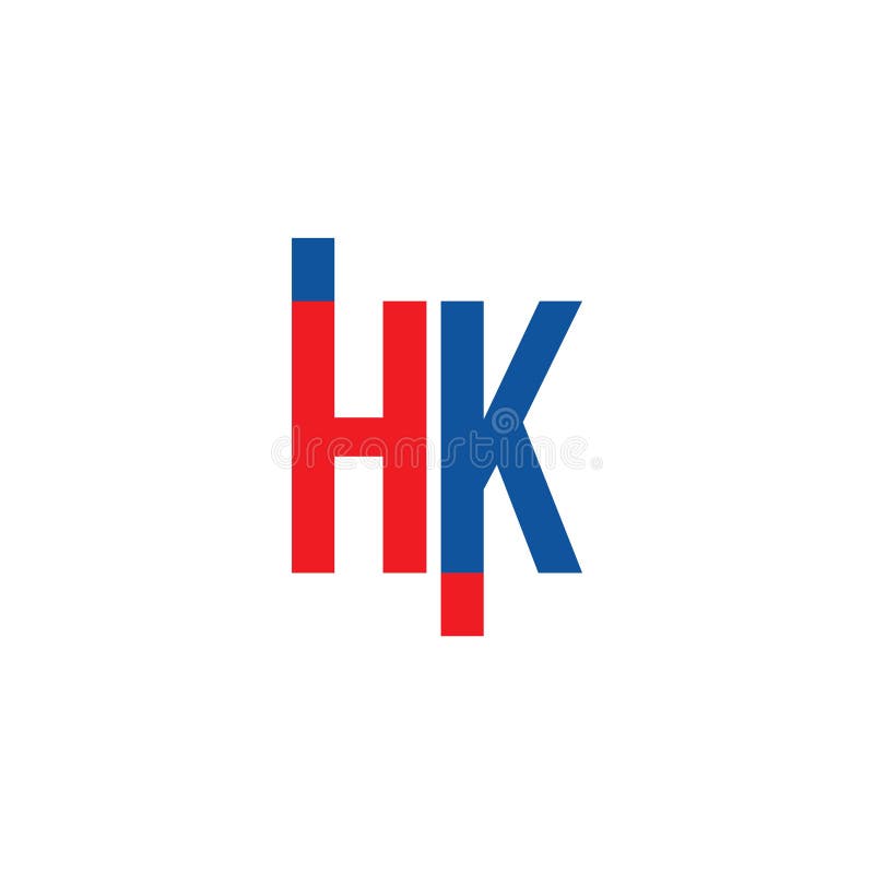 HK Logo Vector Template Design Illustration Stock Vector - Illustration ...