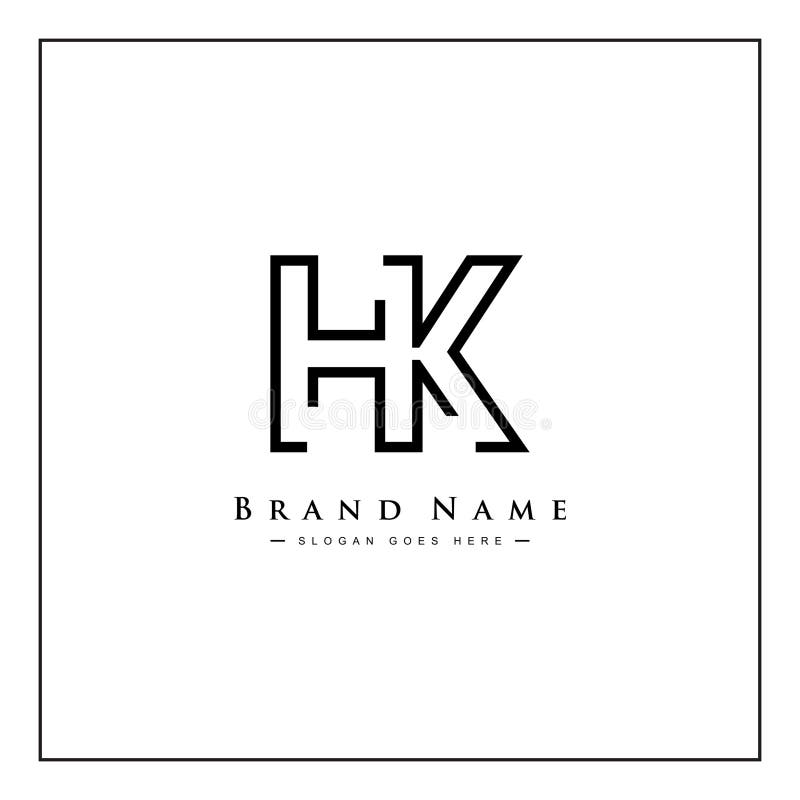 HK Minimal Vector Logo - Simple Business Logo for Monogram H and K ...