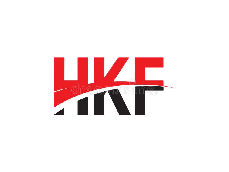HKF Letter Initial Logo Design Vector Illustration Stock Vector ...