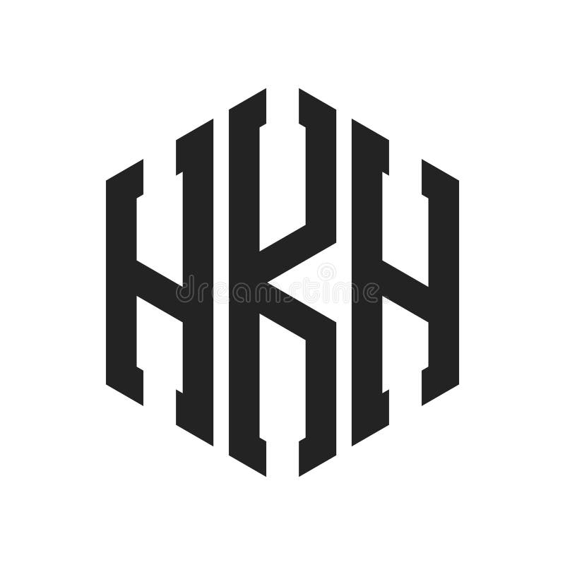 HKH Logo Design. Initial Letter HKH Monogram Logo Using Hexagon Shape ...