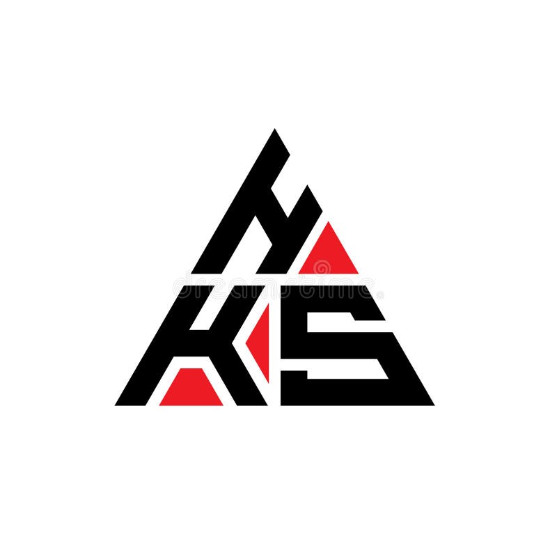 HKS Triangle Letter Logo Design with Triangle Shape. HKS Triangle Logo ...