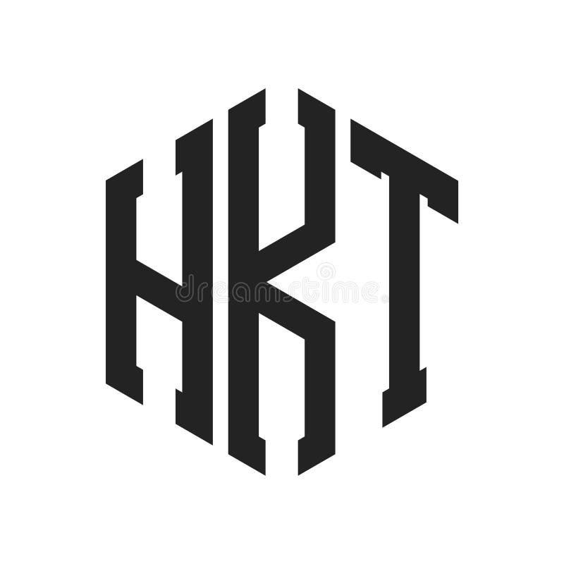 HKT Logo Design. Initial Letter HKT Monogram Logo Using Hexagon Shape ...