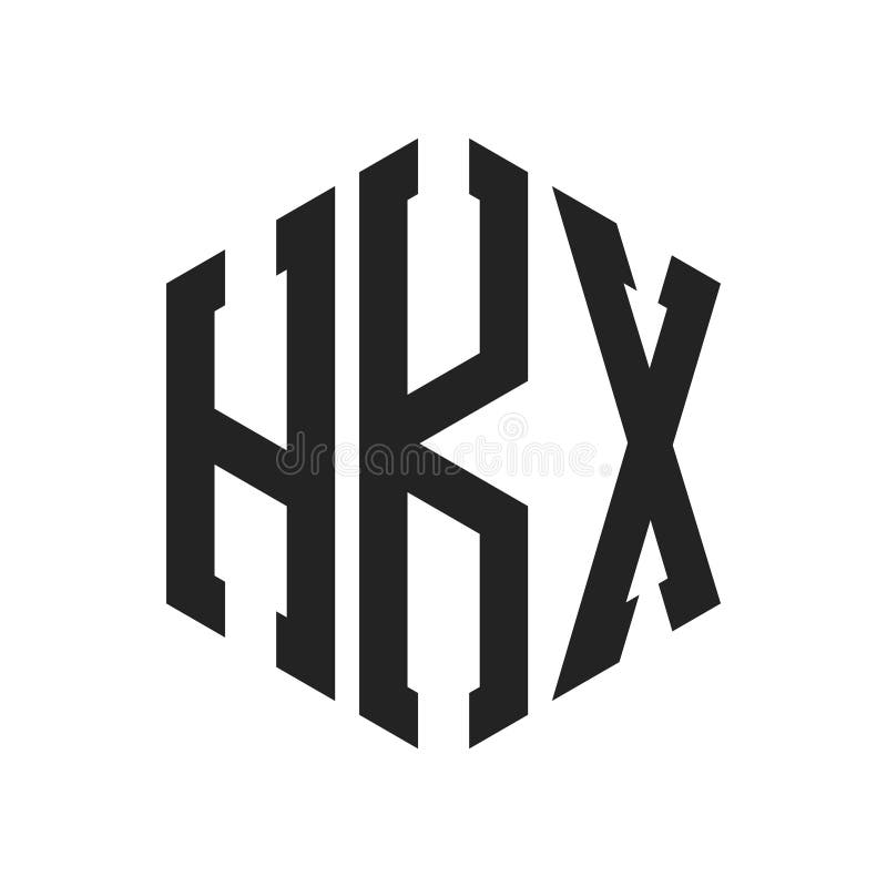 HKX Logo Design. Initial Letter HKX Monogram Logo Using Hexagon Shape ...