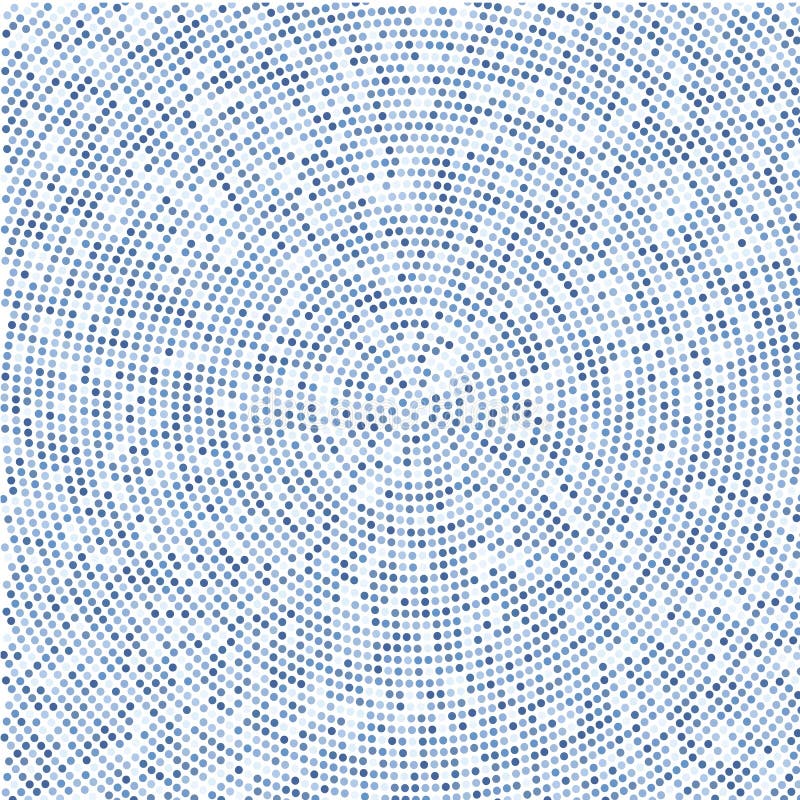 The Background Semitone of Raster Blue Dots on a White. Stock Vector ...
