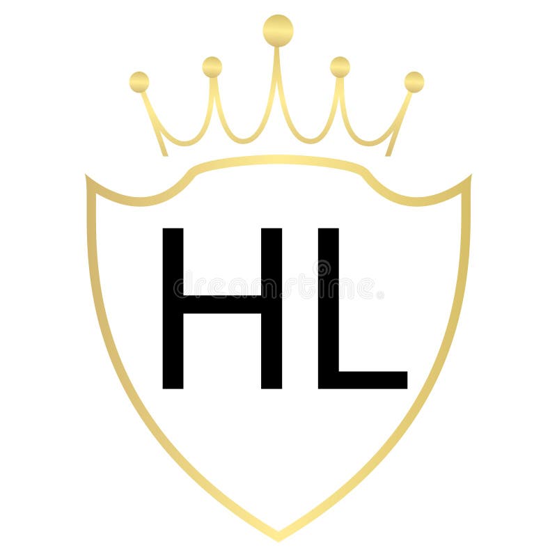 HL Letter Logo Design with Simple Style Stock Illustration ...