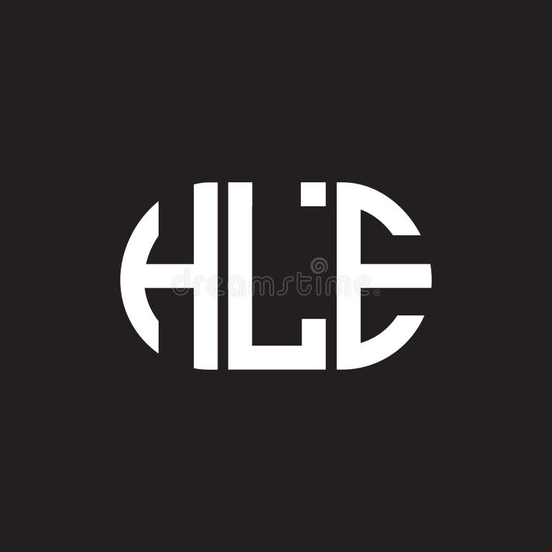 HLE Letter Logo Design on Black Background. HLE Creative Initials ...