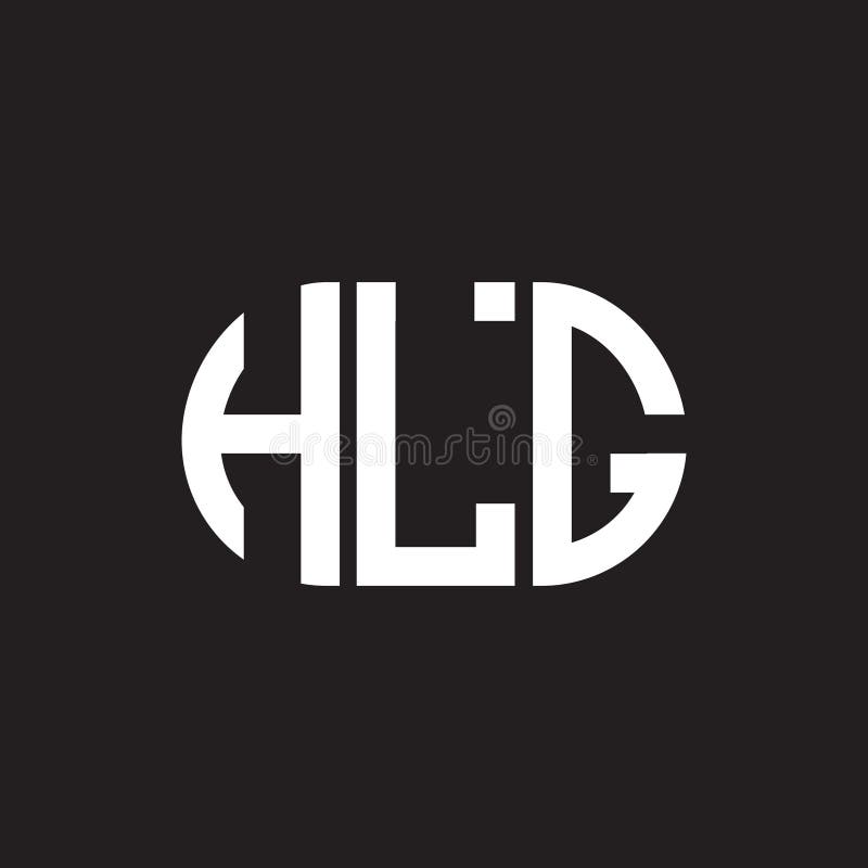 HLG Letter Logo Design on Black Background. HLG Creative Initials ...