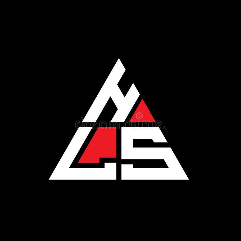 HLS Triangle Letter Logo Design with Triangle Shape. HLS Triangle Logo ...