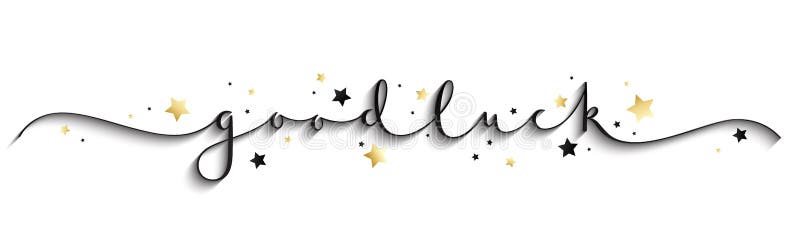 GOOD LUCK! Colorful Overlapping Squares Banner Stock Vector ...