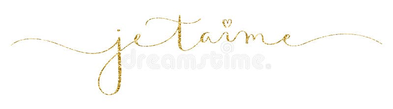 Je T Aime Translation from French Language I Love You Handwritten ...