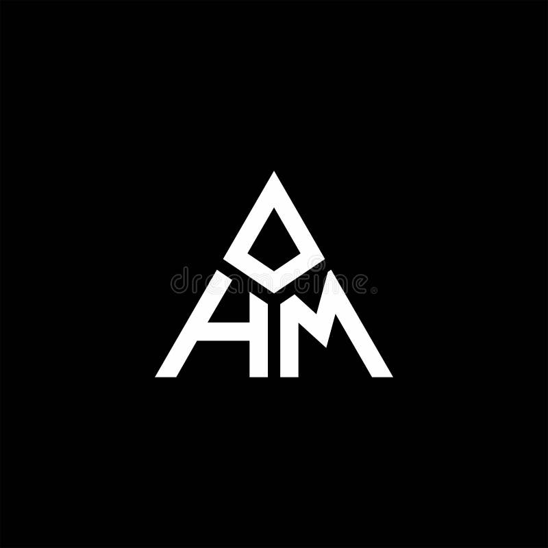 HM Monogram Logo with 3 Pieces Shape Isolated on Triangle Stock Vector ... HM Monogram Logo with 3 Pieces Shape Isolated on Triangle Stock Vector ...