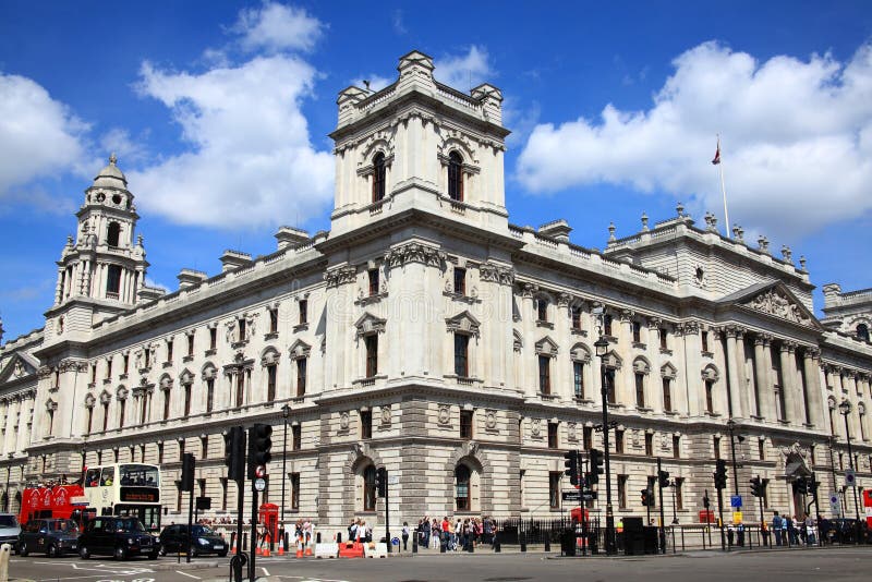 HM Treasury Building, London, England, UK Stock Image - Image of ...