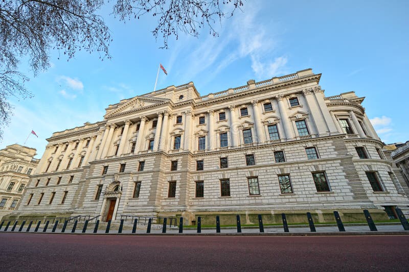 HM Treasury Building, London, England, UK Stock Image - Image of ...