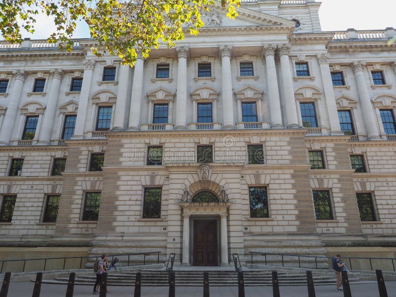 HM Treasury in London stock photo. Image of great, england - 163388320