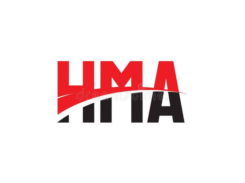 HMA Letter Initial Logo Design Vector Illustration Stock Vector ...