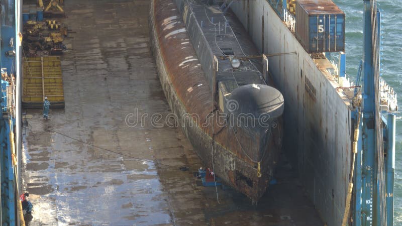 HMAS Otama Submarine Being Transported. Editorial Photography - Image ...