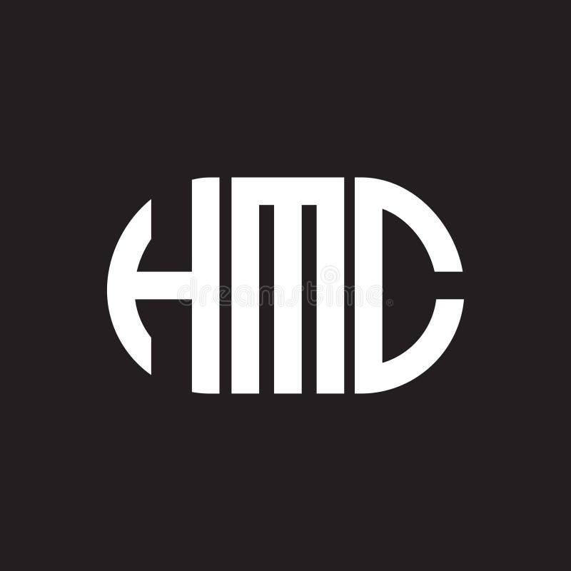 HMC Letter Logo Design on Black Background. HMC Creative Initials ...