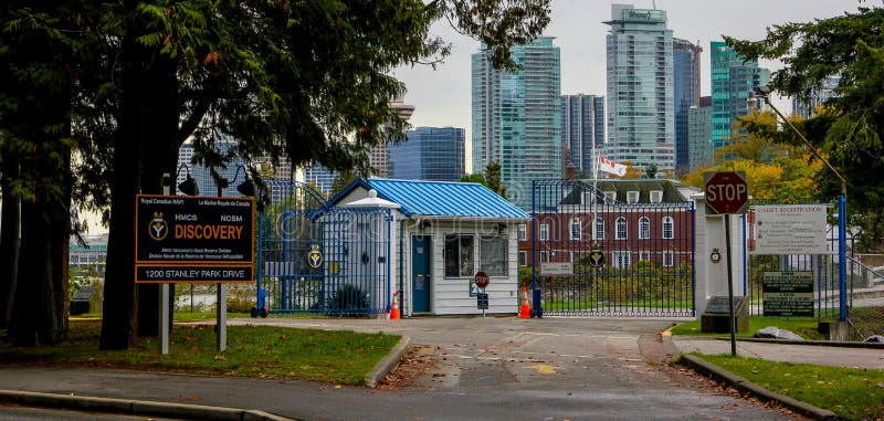 HMCS Discovery, Vancouver, B.C. Editorial Stock Image - Image of totem ...
