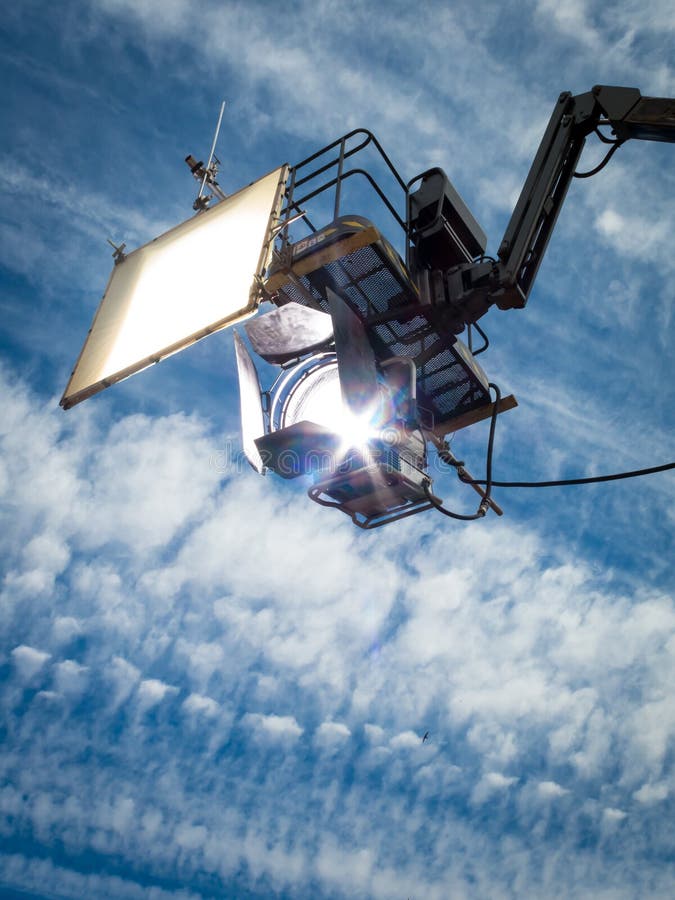 HMI Daylight Projector Hanging II Stock Photo - Image of fresnels ...