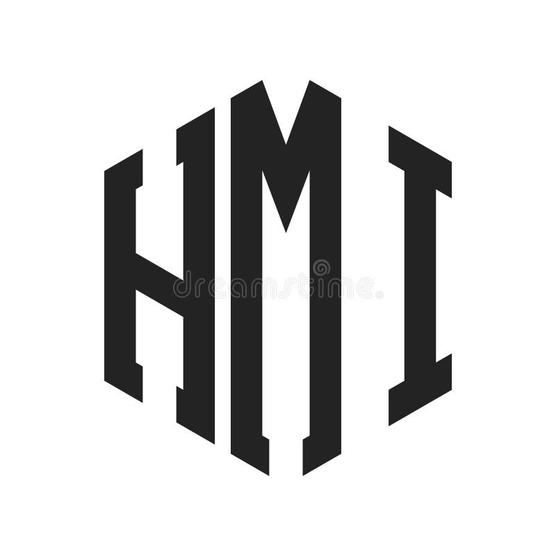 HMI Logo Design. Initial Letter HMI Monogram Logo Using Hexagon Shape ...