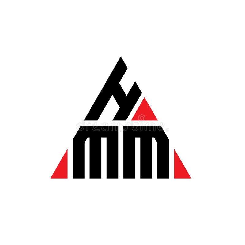 HMM Triangle Letter Logo Design with Triangle Shape. HMM Triangle Logo ...