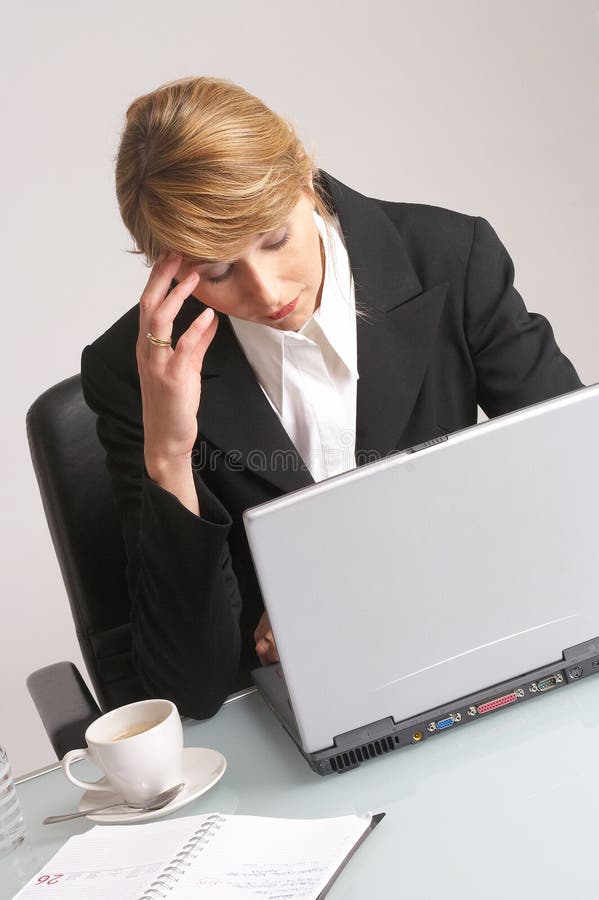 Hmmm!!! stock photo. Image of laptop, hard, agency, solve - 1411600