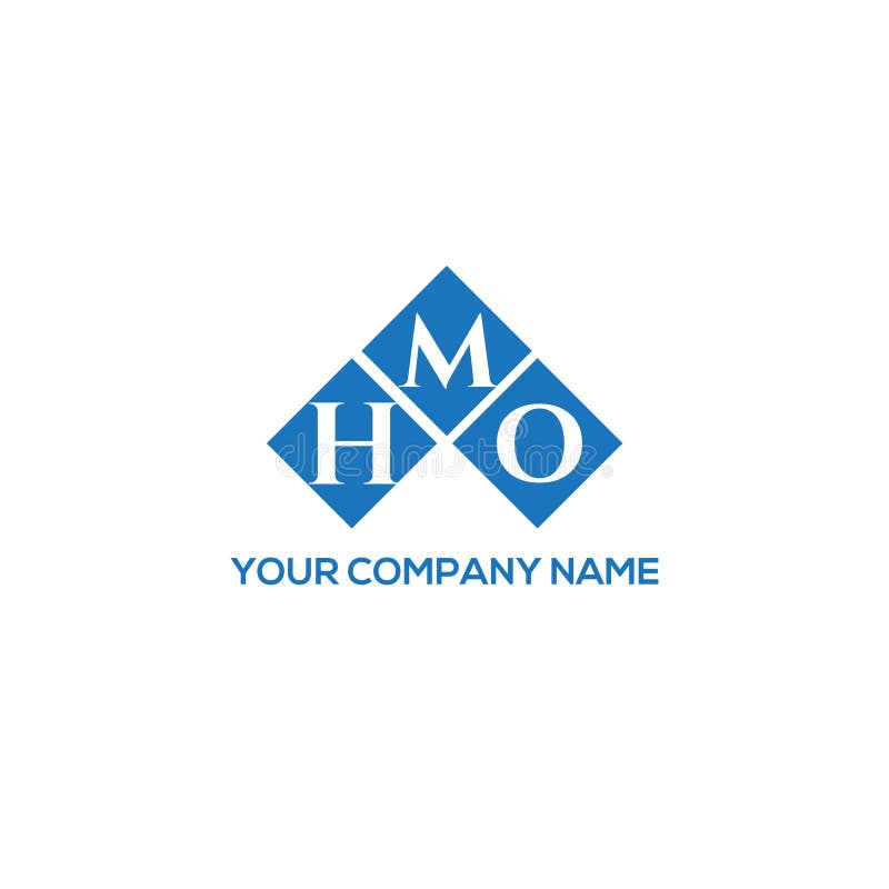 HMO Letter Logo Design on WHITE Background. HMO Creative Initials ...