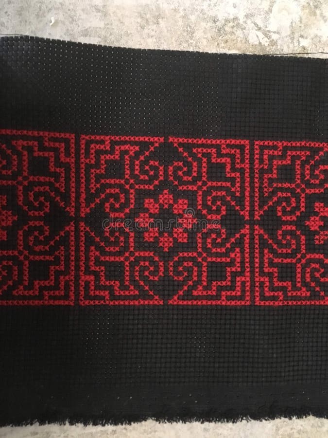 Hmong embroidery stock image. Image of embroidery, star - 129550473