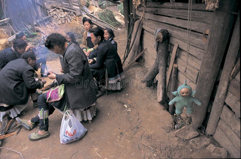 Hmong in southwest China editorial image. Image of guizhou - 29415440