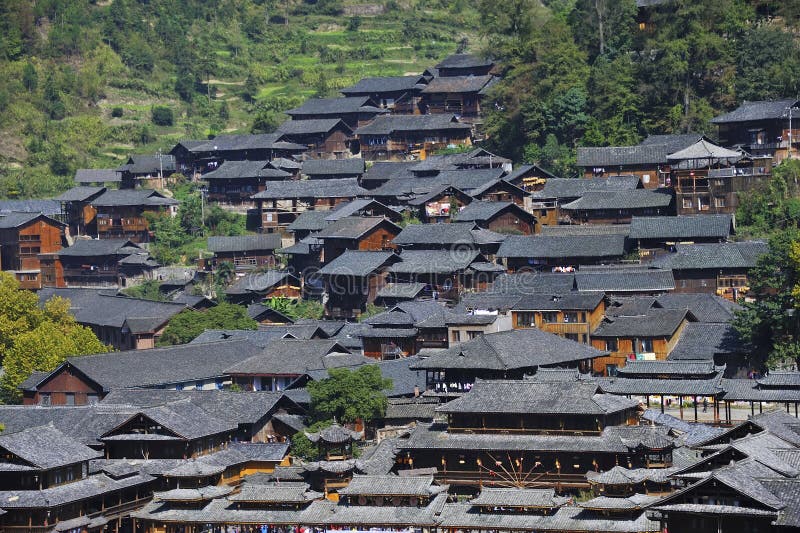 Hmong village stock photo. Image of china, ecology, miao - 27458530