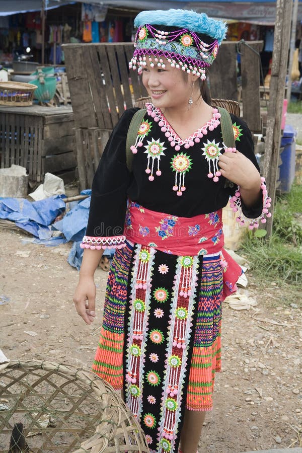 Hmong, old woman in Laos stock image. Image of people - 7033653