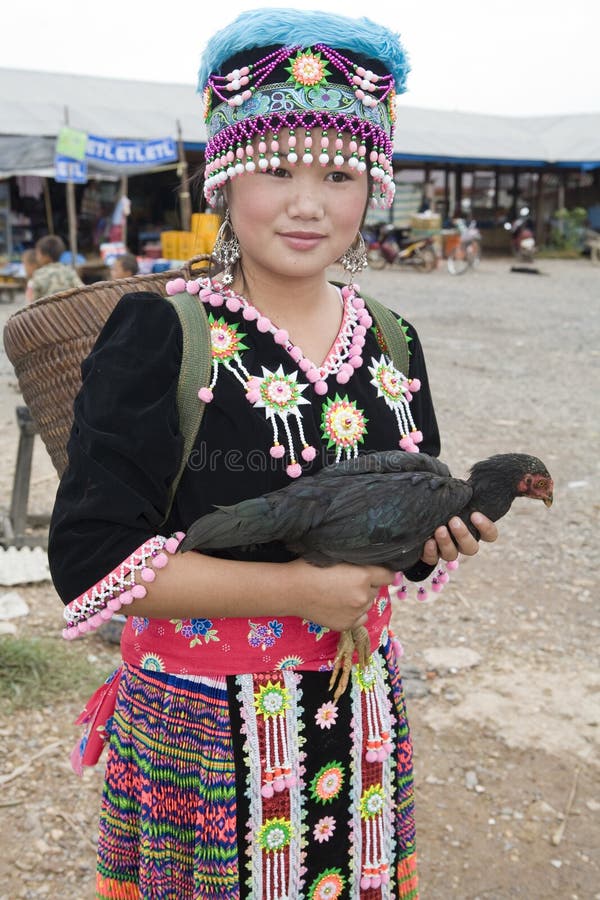 Hmong woman in Laos stock photo. Image of tradition, live - 4579560