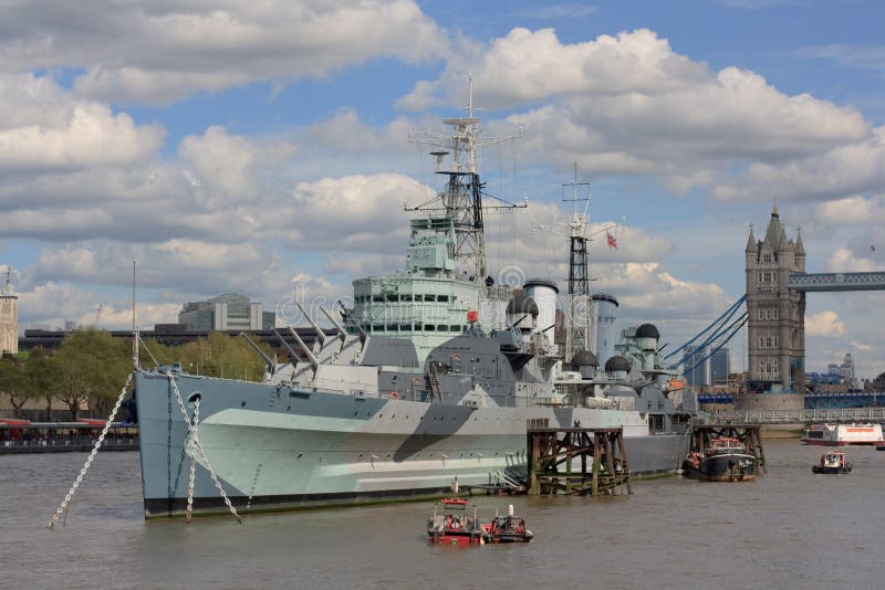 HMS Belfast stock photo. Image of ship, bank, attraction - 26326338