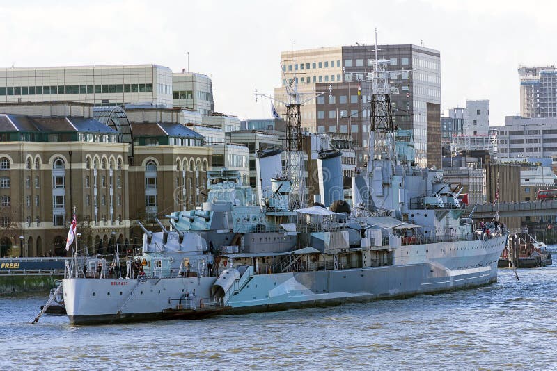 HMS Belfast, London Thames. Interior Missile Room Editorial Photo ...