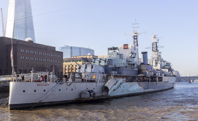 HMS Belfast Museum Ship editorial stock image. Image of ship - 83957189