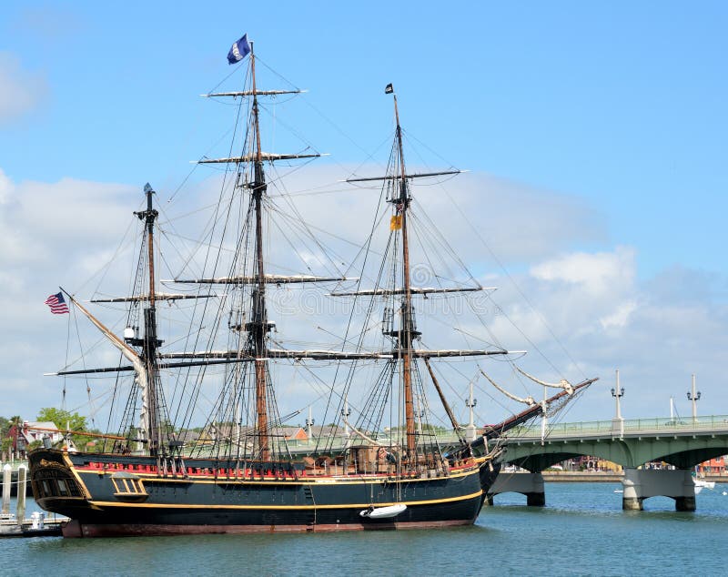 The HMS Bounty editorial stock image. Image of moored - 24878504