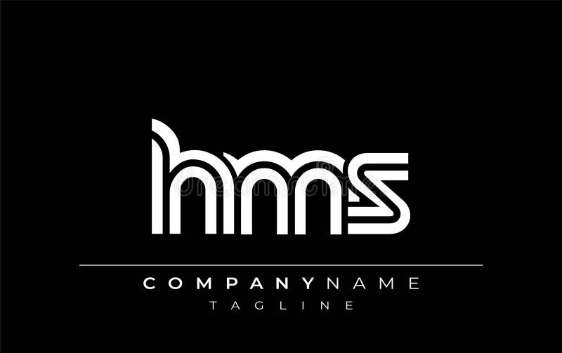 HMS Creative Unique Modern Letter Logo Design Stock Vector ...