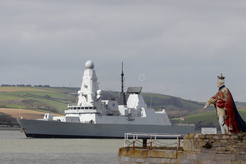 HMS DAUNTLESS (D33) Type 45 Destroyer Editorial Photo - Image of ...