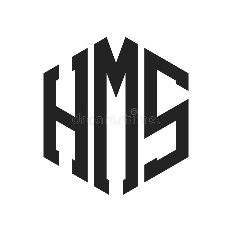 HMS Logo Design. Initial Letter HMS Monogram Logo Using Hexagon Shape ...