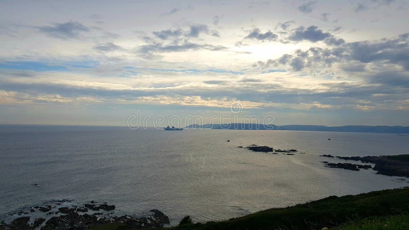 HMS Queen Elizabeth of the Devon Coast Stock Image - Image of plymouth ...