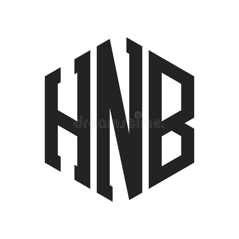 HNB Logo Design. Initial Letter HNB Monogram Logo Using Hexagon Shape ...