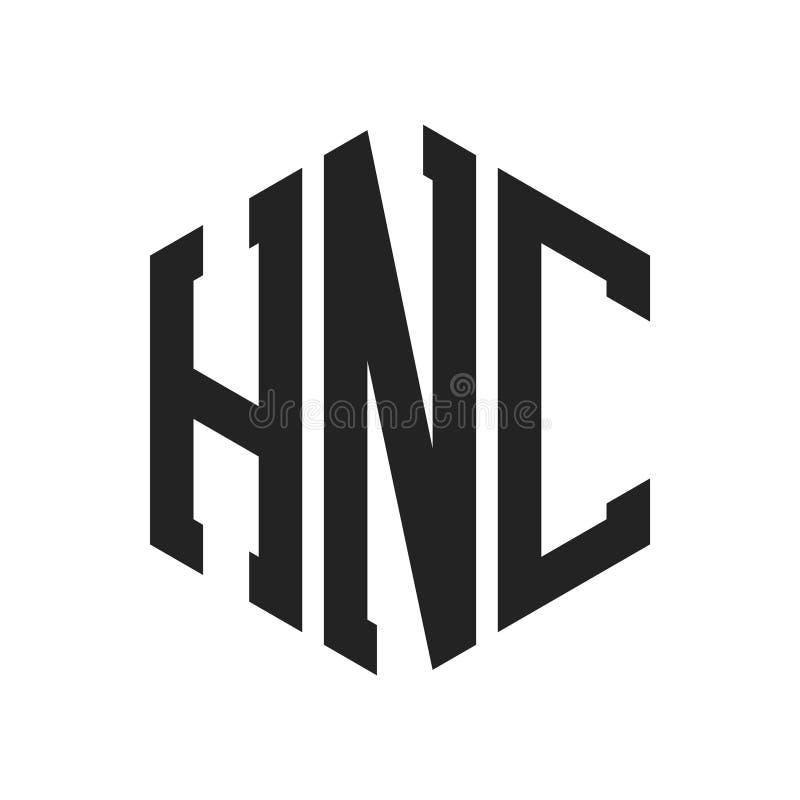 HNC Logo Design. Initial Letter HNC Monogram Logo Using Hexagon Shape ...