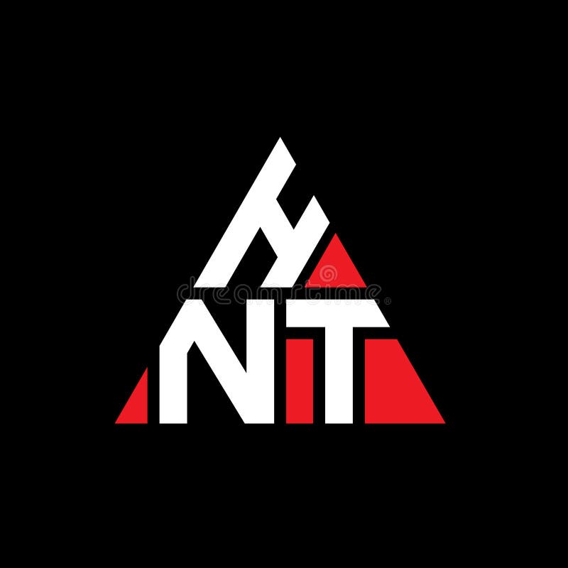 HNT Triangle Letter Logo Design with Triangle Shape. HNT Triangle Logo ...