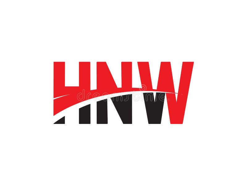 HNW Letter Initial Logo Design Vector Illustration Stock Vector ...